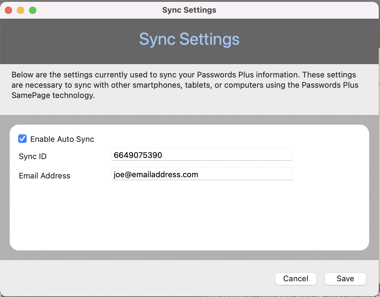 DataViz, Inc. » How to find your Sync ID